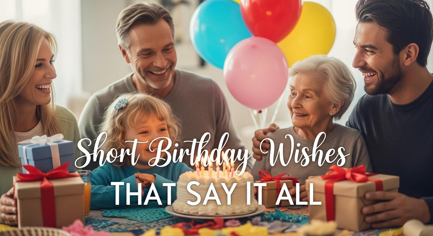 100+ Short Birthday Wishes for Everyone– Funny & Cute