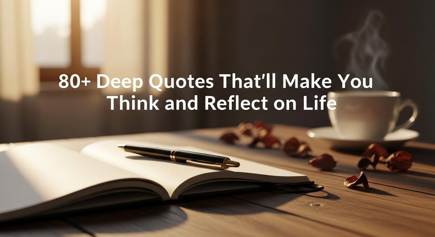 80+ Deep Quotes That’ll Make You Think, Feel, and Reflect on Life