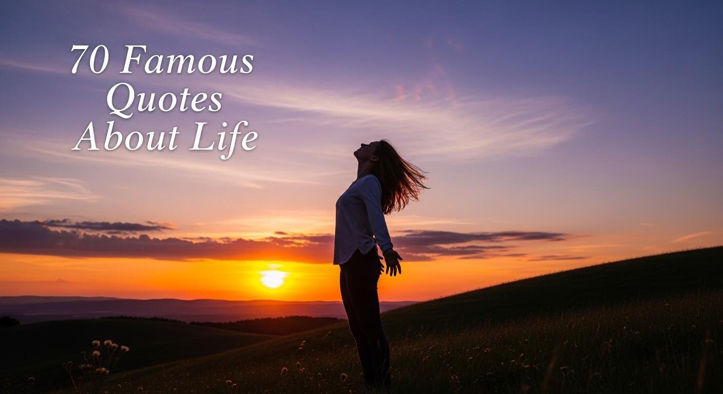 70 Famous Quotes About Life - You Must Check