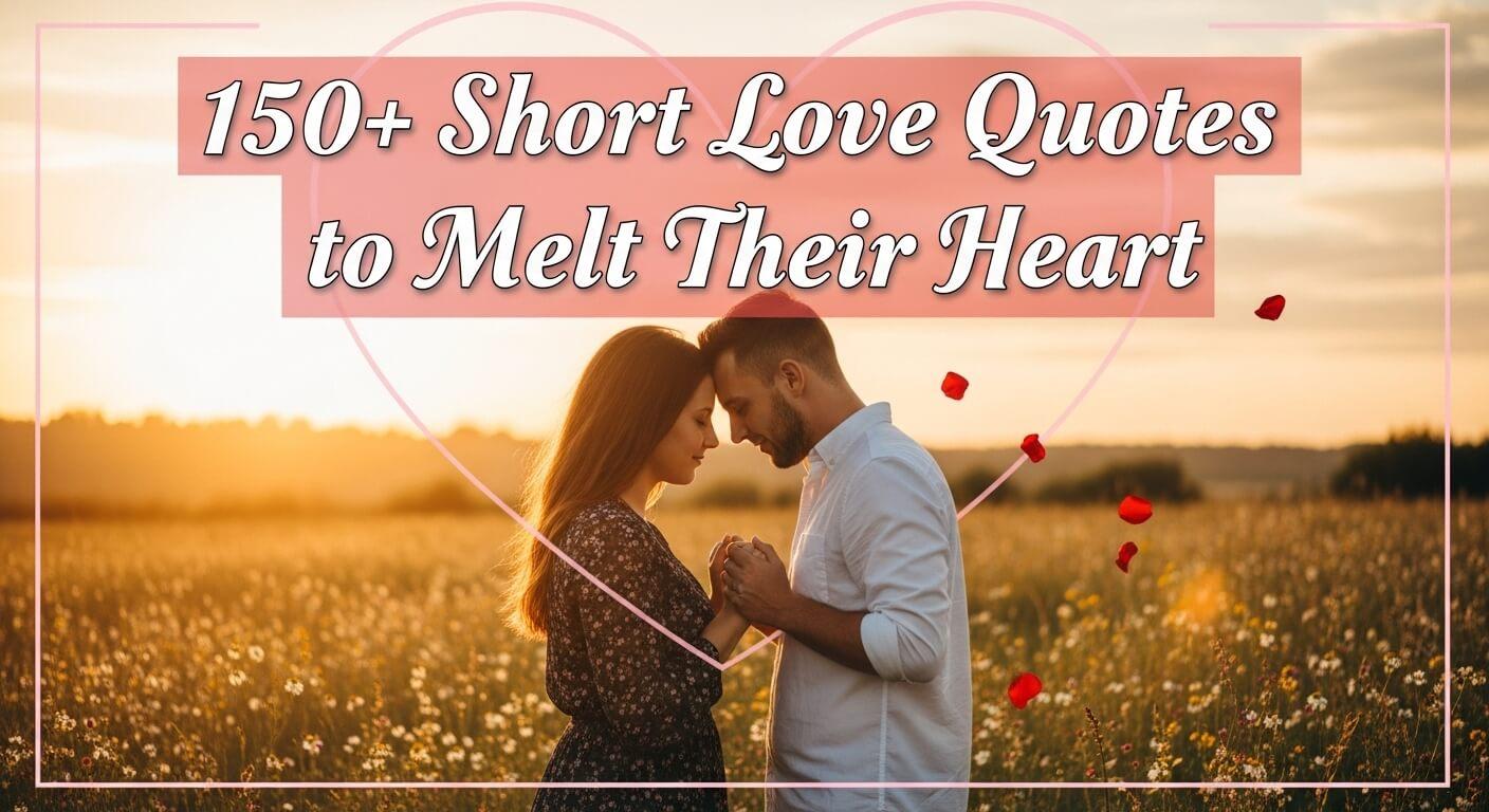 150+ Short Love Quotes to Melt Their Heart