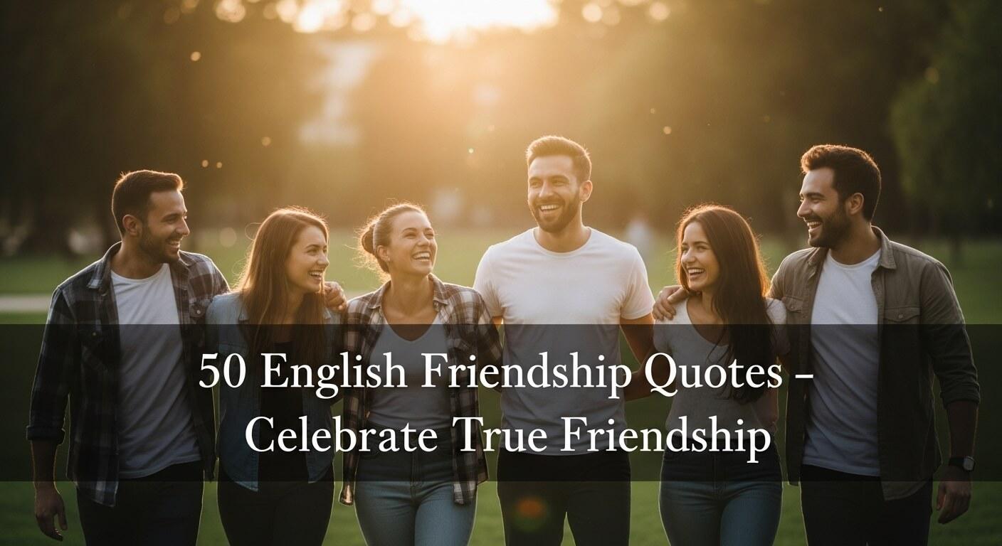 50 English Friendship Quotes: Short, Deep & Meaningful Lines to ...