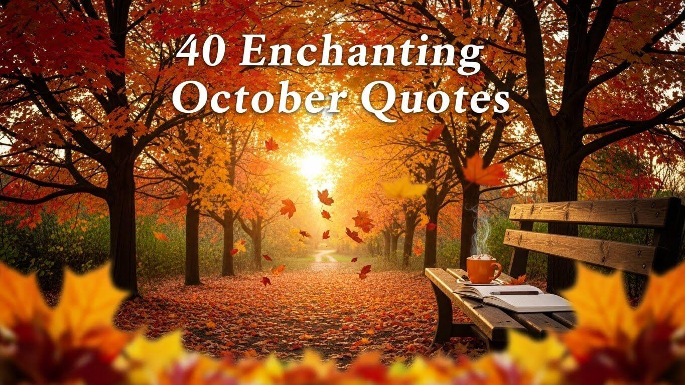 40 Enchanting October Quotes to Fall in Love with Autumn (Inspirational ...